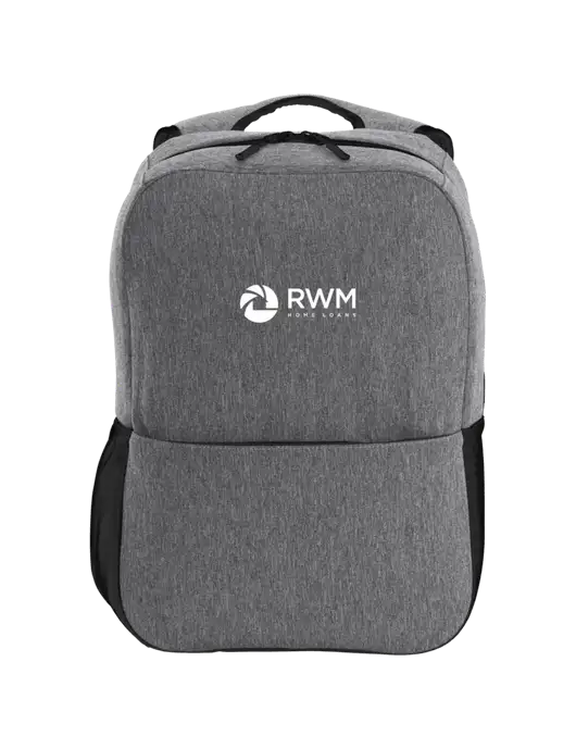 Access Square Laptop Graphite Heather/Black Backpack w/RWM Home Loans Logo